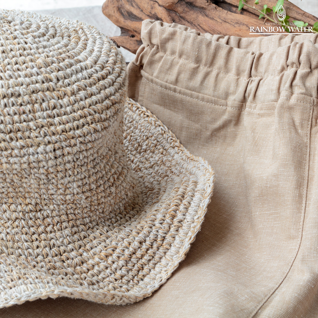 hat_pants_set__02 | CRYSTAL&HEMP [ RAINBOW WATER ] Official site